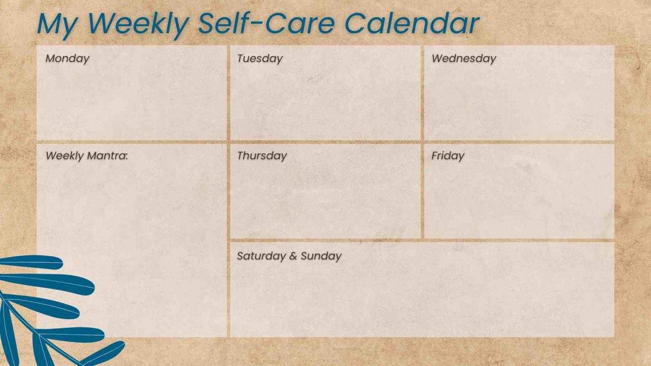 Weekly Goal Setting for Self-Care: | The Arc of Snohomish County